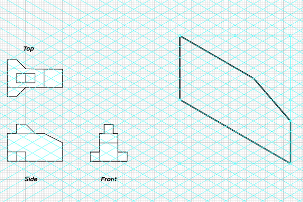 Tutorial – Orthographic Projections & Basic Isometrics | Technical ...